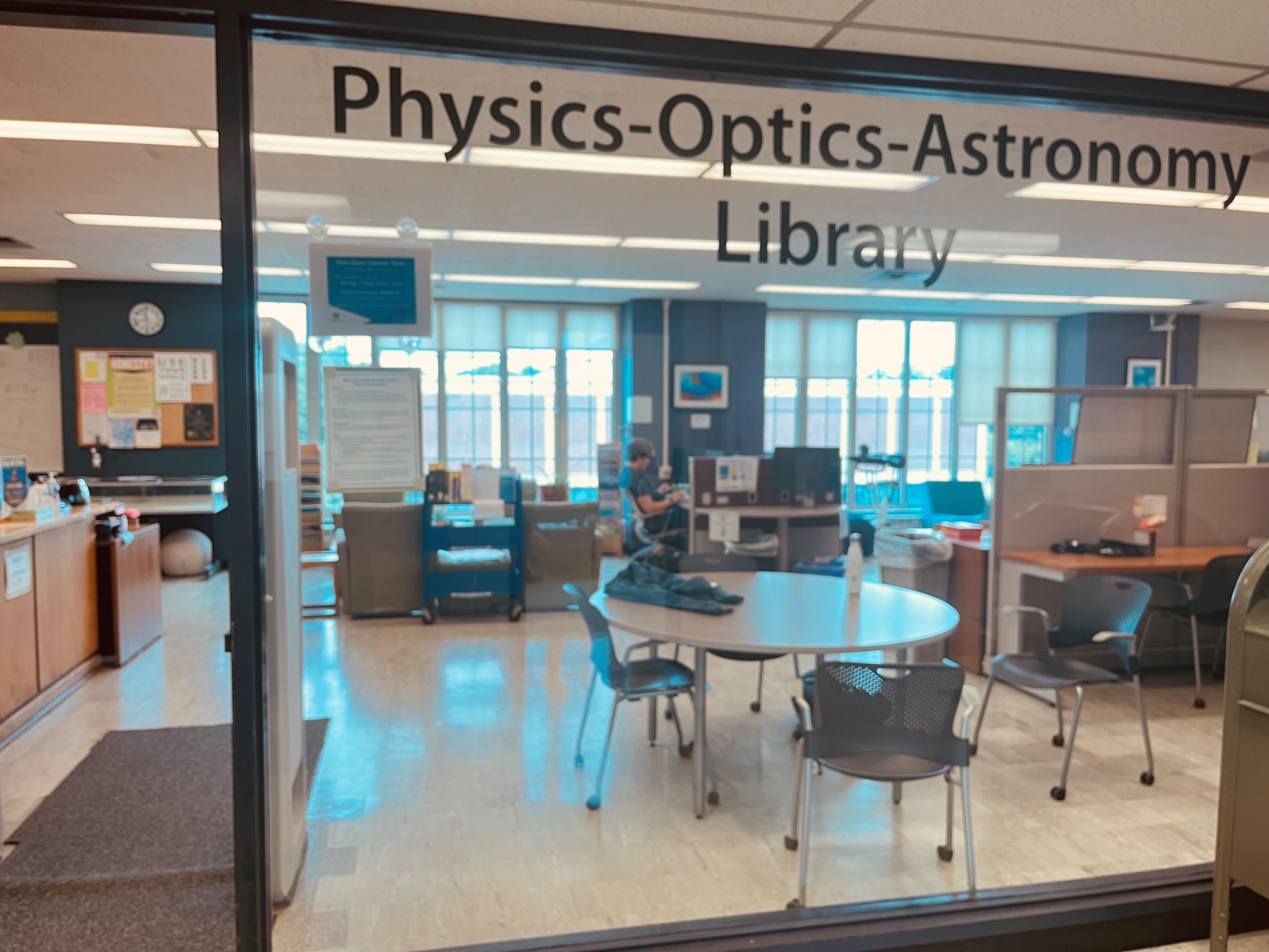 Physics-Optics-Astronomy Library to get refresh | River Campus Libraries